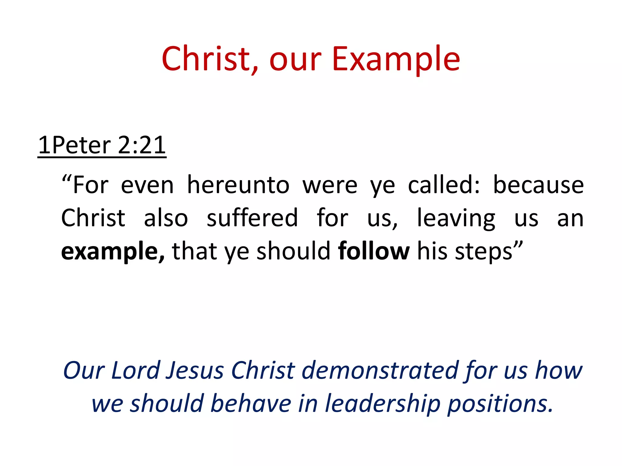 Biblical-Spiritual Leadership | PPTX