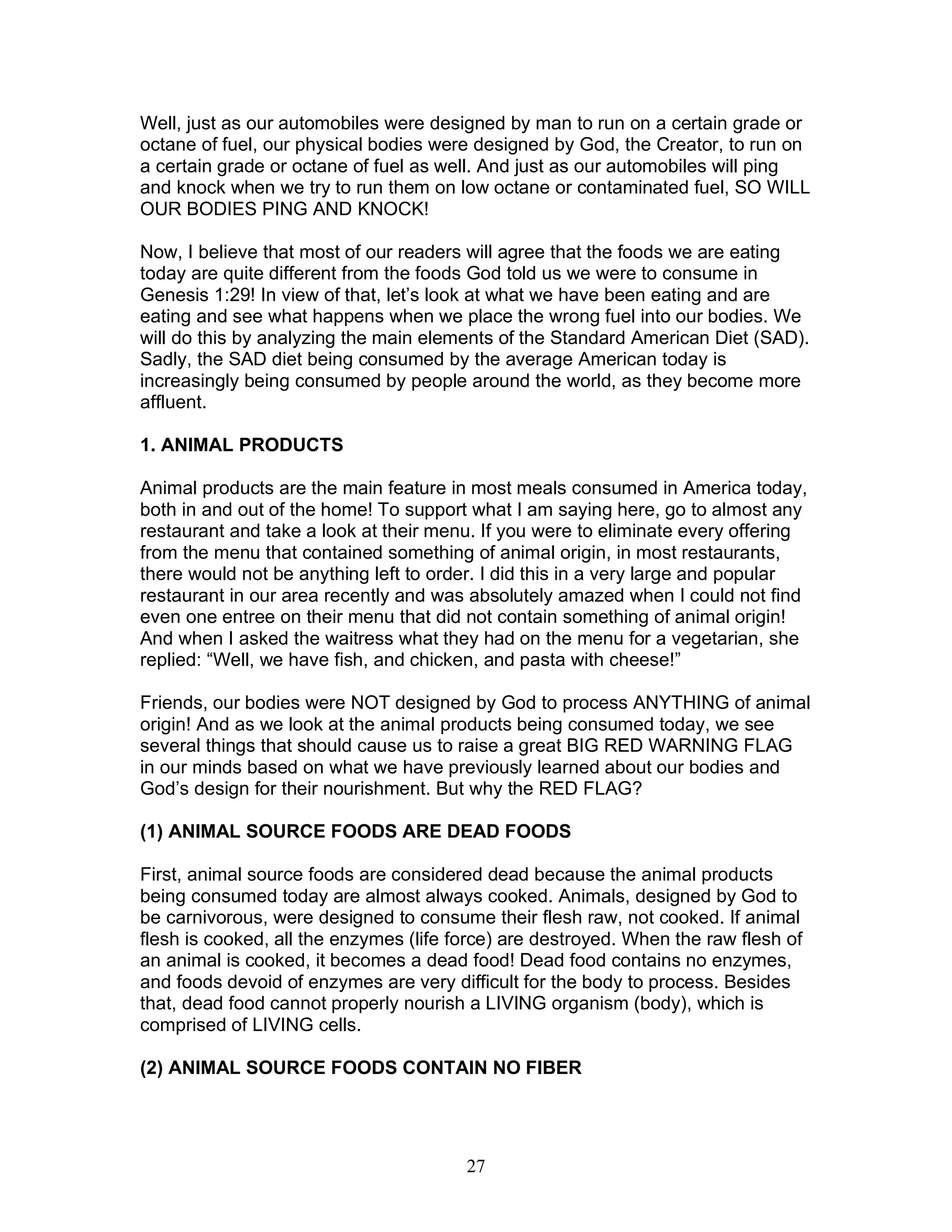 Biblical Nutrition101 | PDF