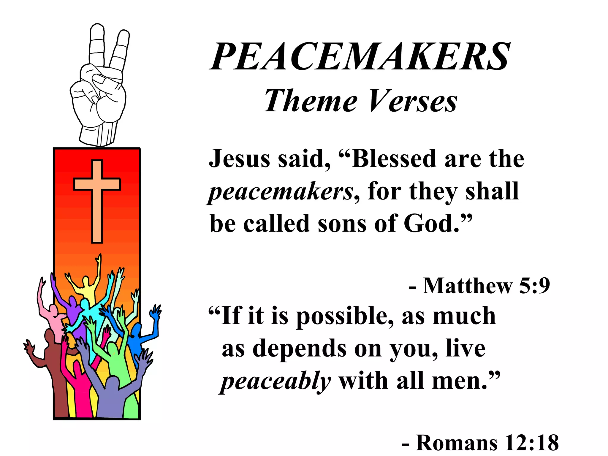 Biblical peacemaking | PPT