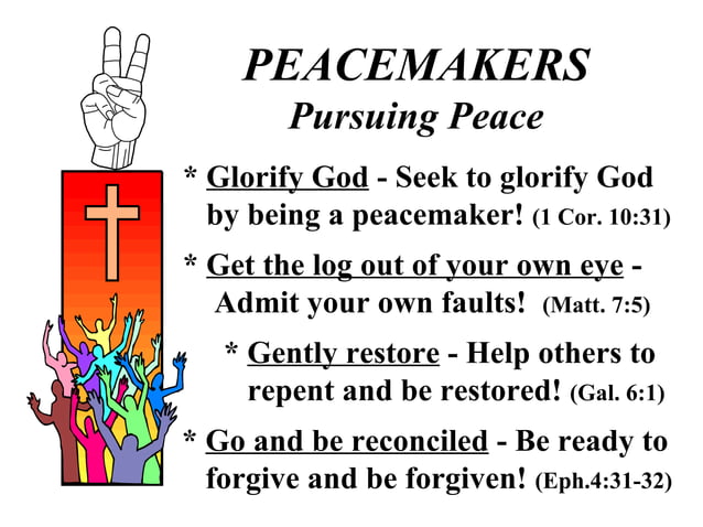 Biblical peacemaking | PPT | Christianity | Religion & Spirituality