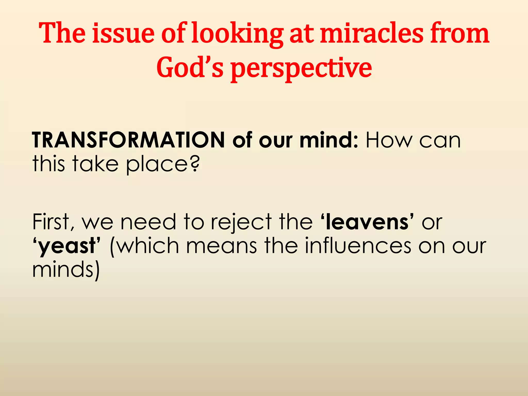 Biblical perspectives of sign wonders and miracles | PDF