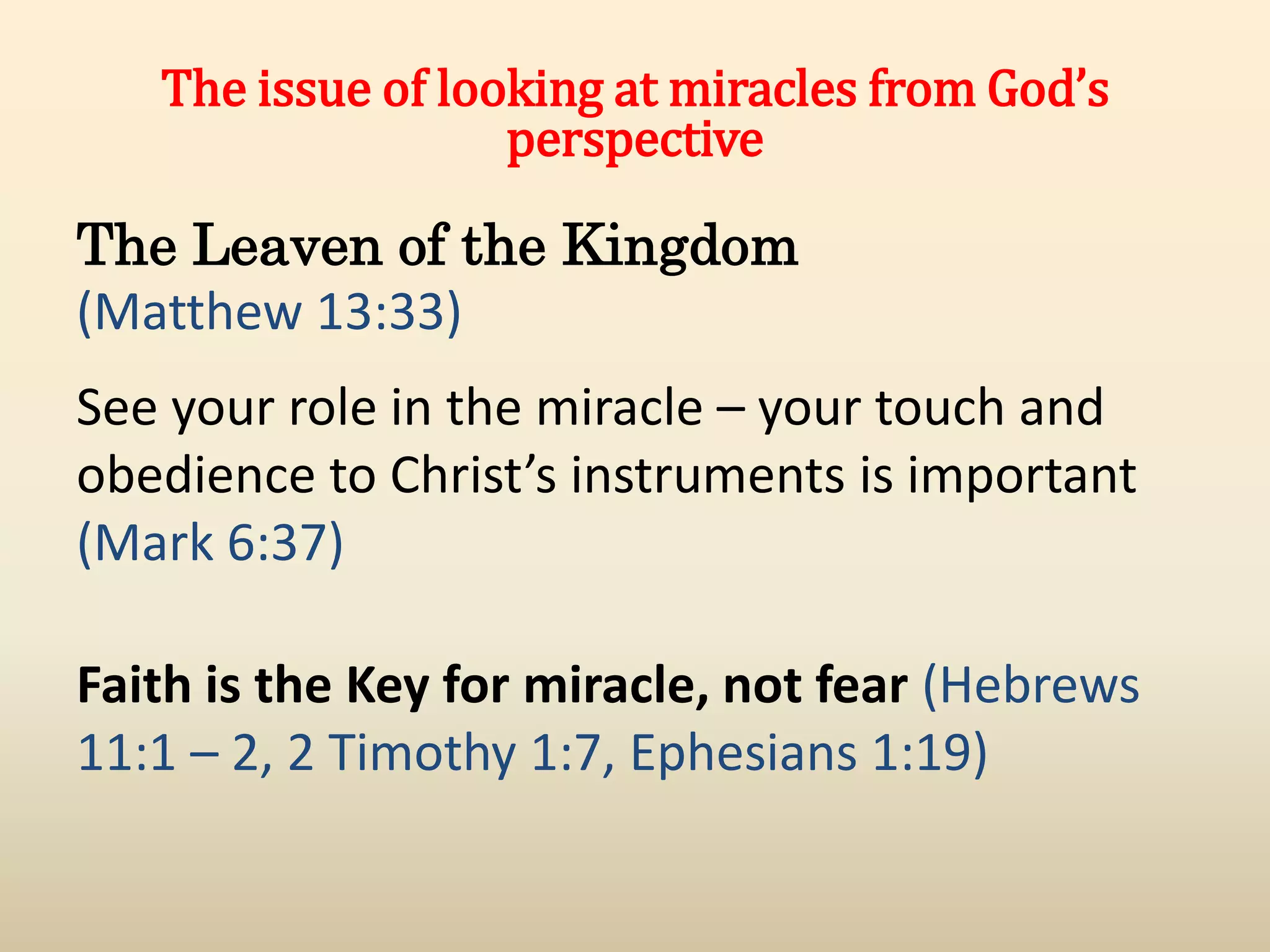 Biblical perspectives of sign wonders and miracles | PDF