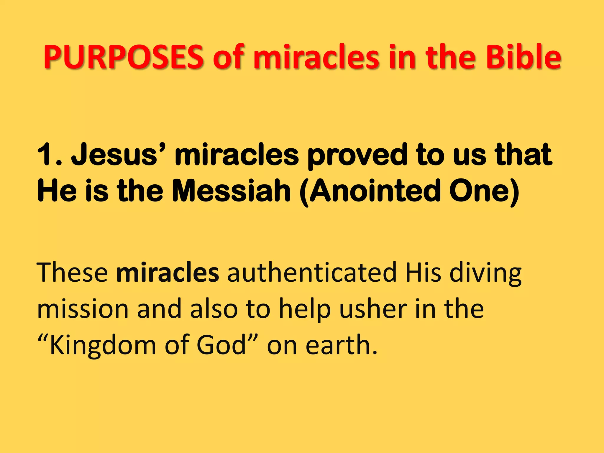 Biblical perspectives of sign wonders and miracles | PDF