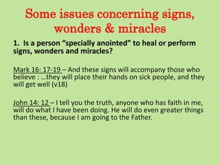 Biblical perspectives of sign wonders and miracles | PDF
