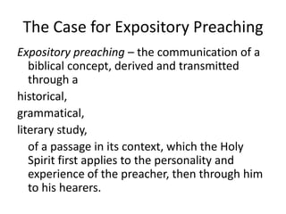Biblical preaching | PPTX