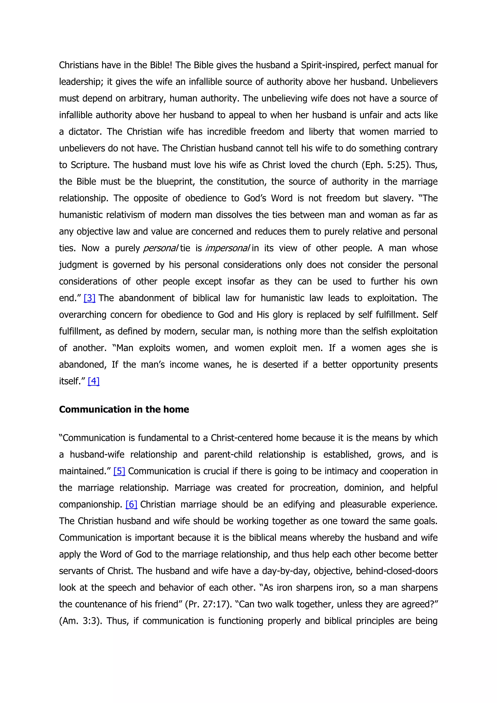 Biblical principles for solving problems in the home | PDF