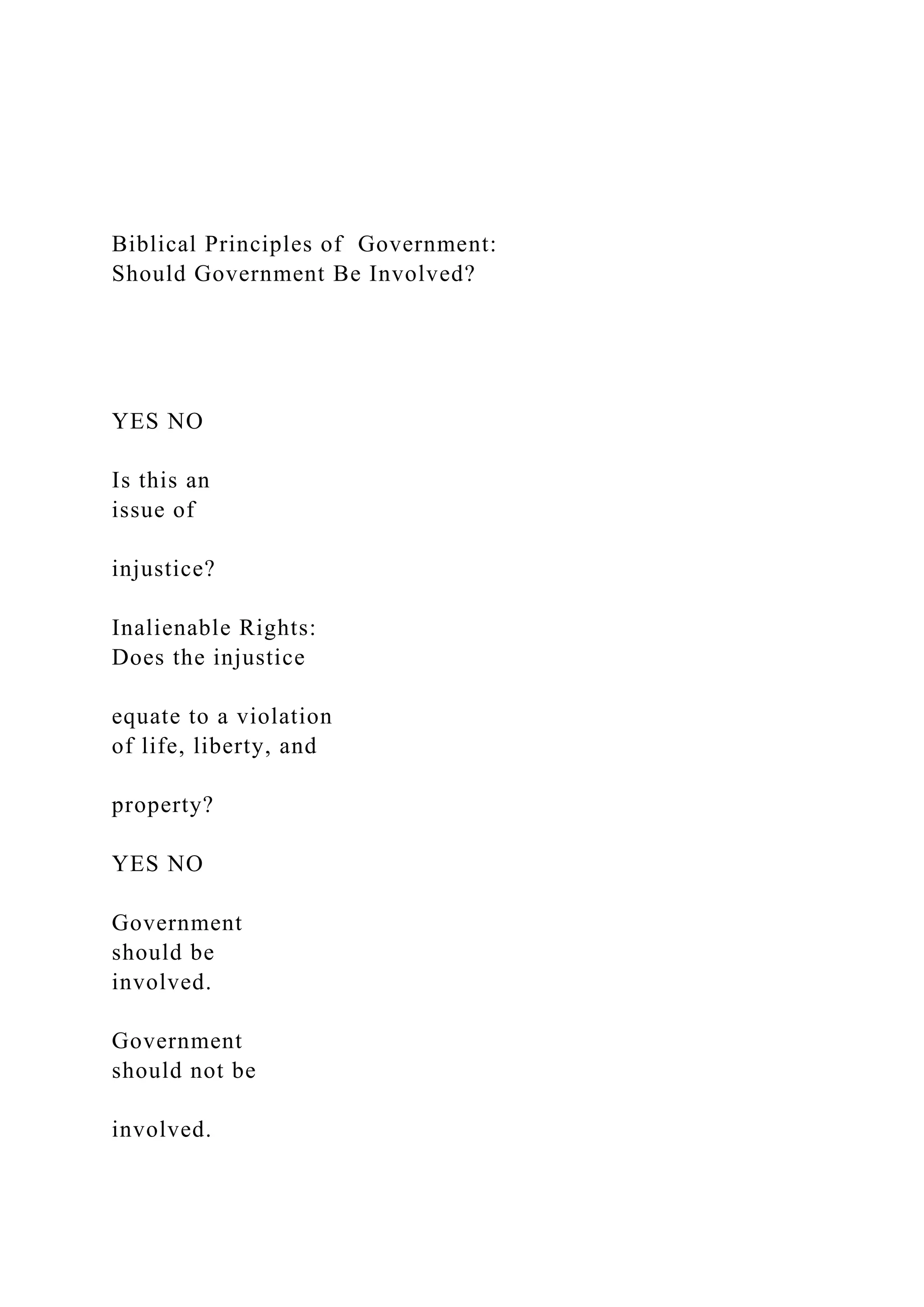 Biblical Principles of Government Should Government Be Inv.docx