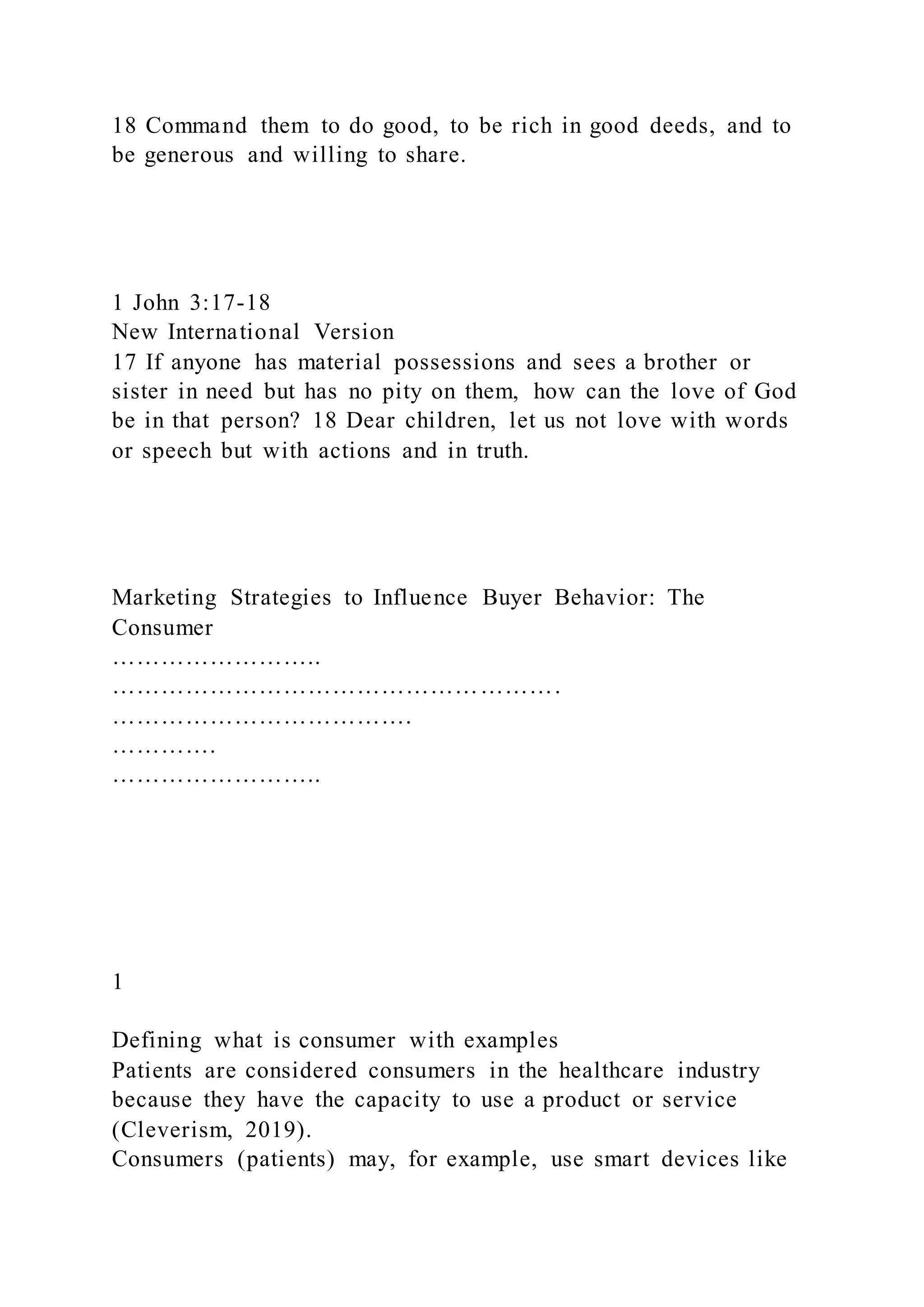 BIBLICAL SYNTHESIS After reading the assigned Bible passages, sy | DOCX