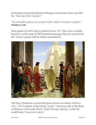 Biblical text referring to perfection | PDF