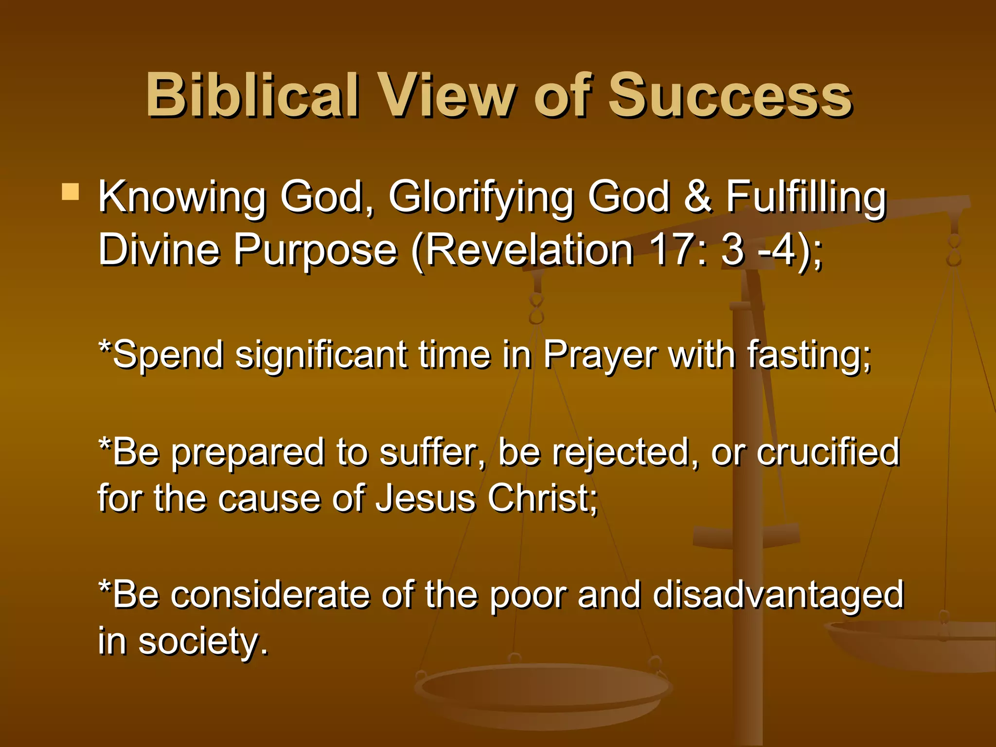 Biblical View of Success by Kwame Payne | PPT