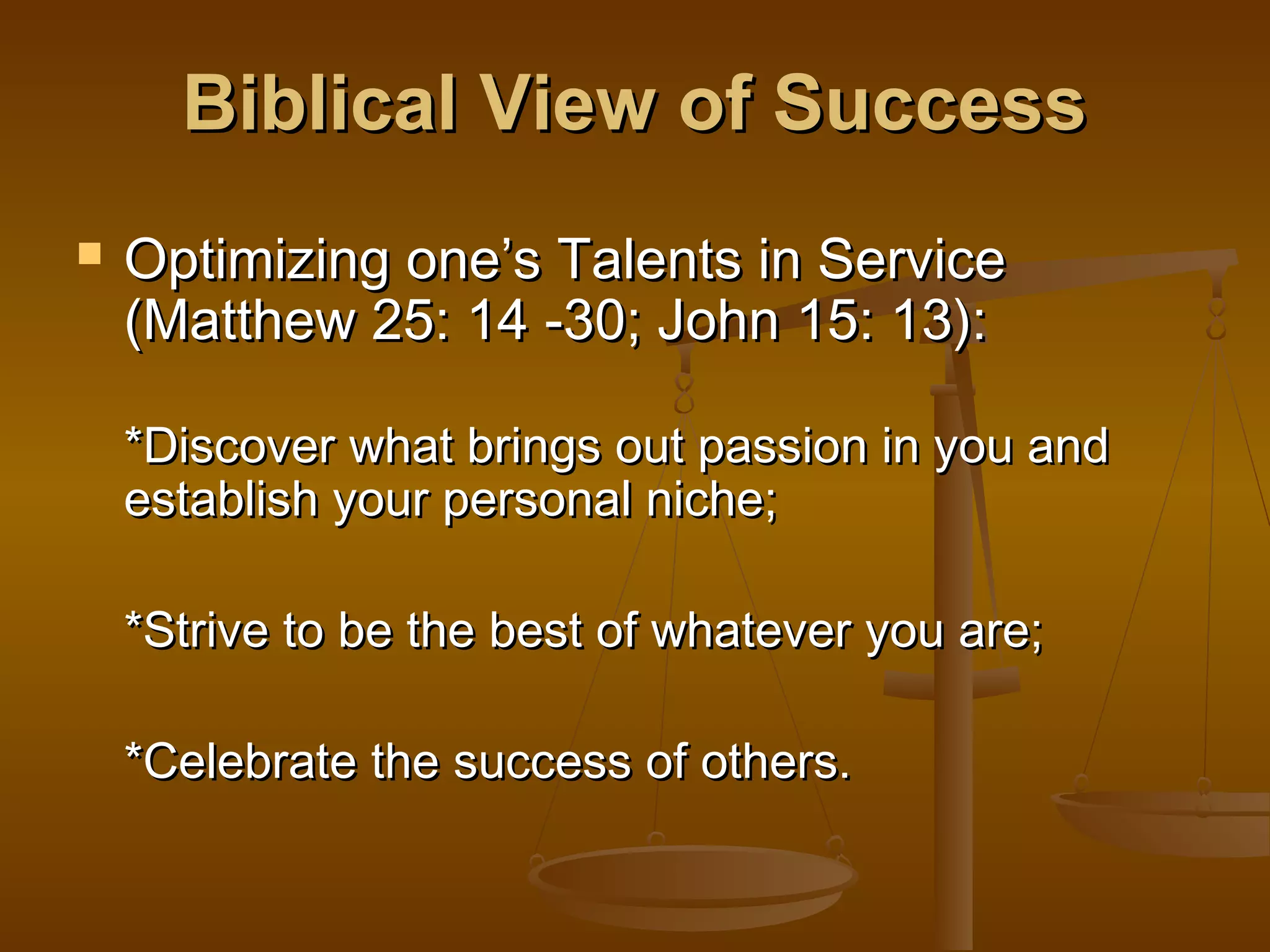 Biblical View of Success by Kwame Payne | PPT