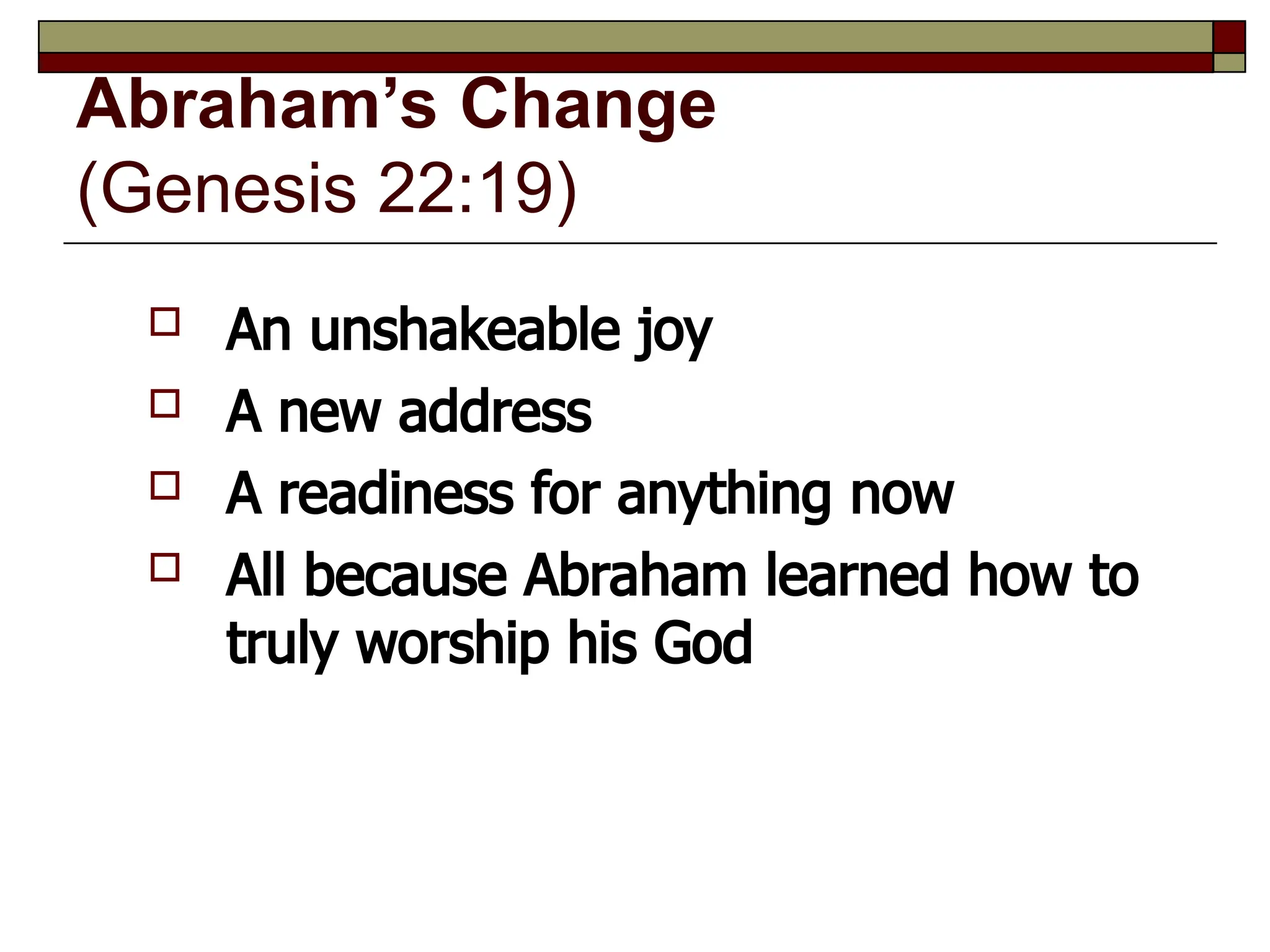 Biblical Worship - Abraham and Isaac.ppt