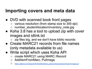 This is an interesting metadata source. Can I import it into Koha? | PPT