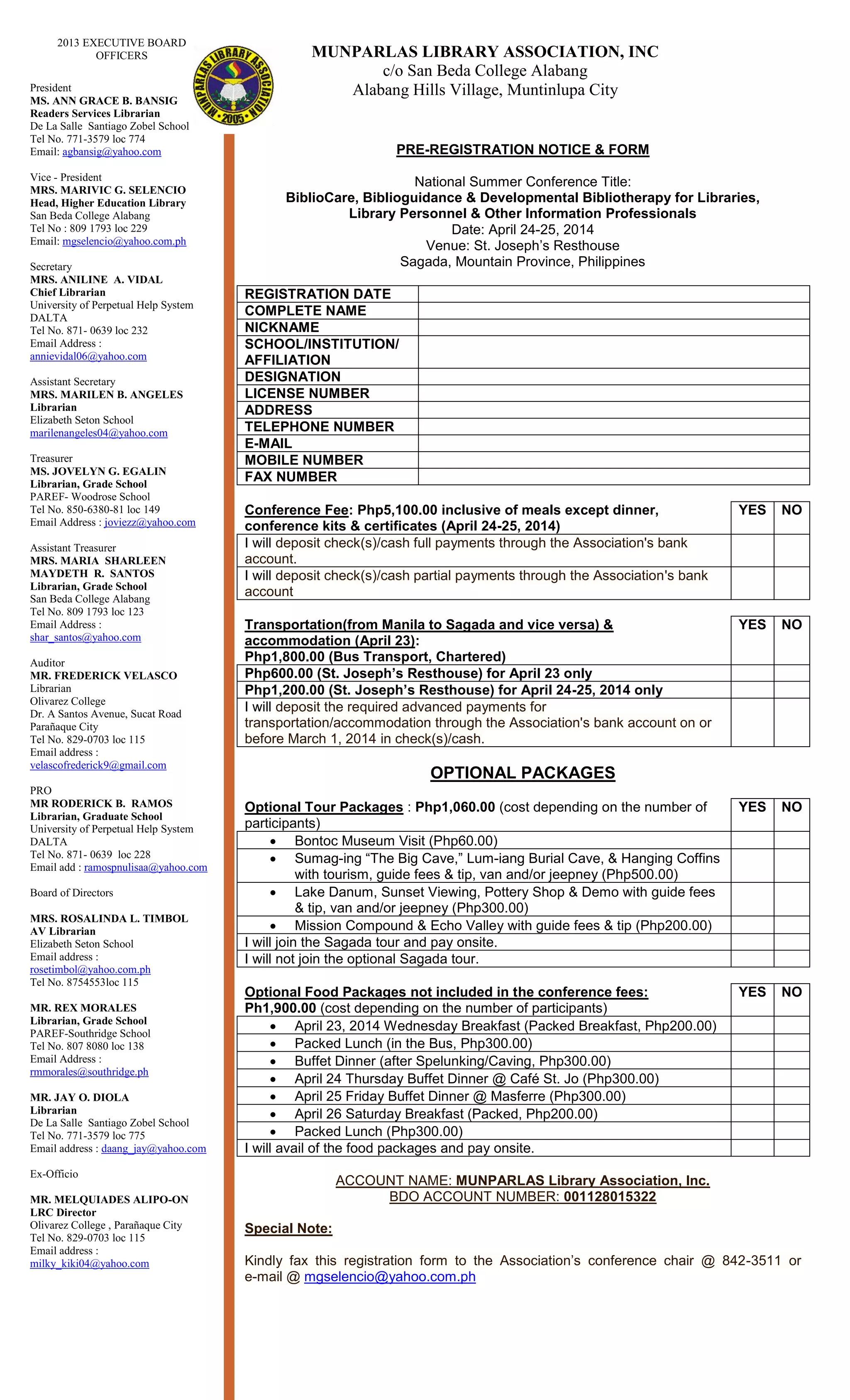 Sagada & A Nat'l Summer Conference:BiblioCARE, Biblioguidance ...