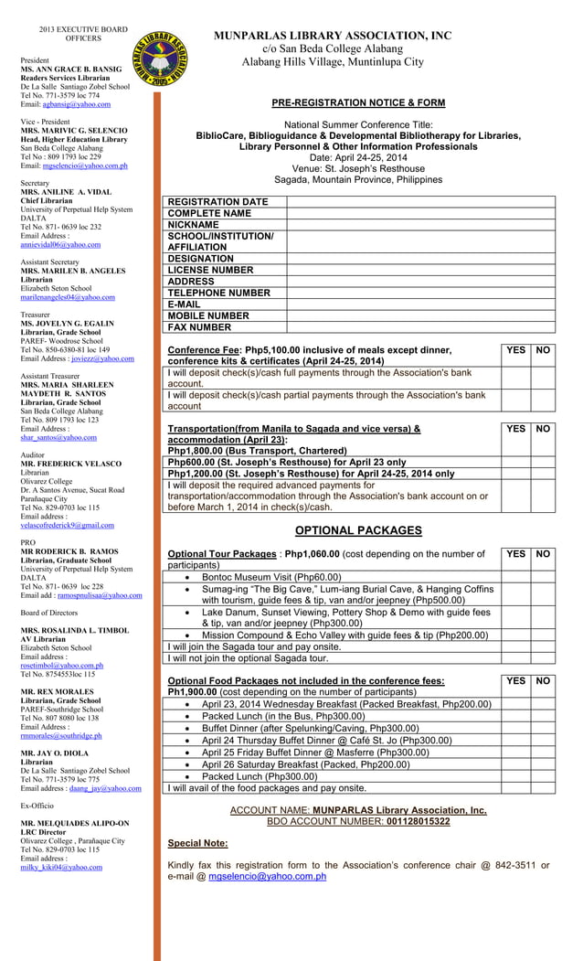 Sagada & A Nat'l Summer Conference:BiblioCARE, Biblioguidance ...