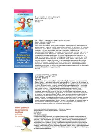 Bibliografía cuentos emociones | PDF