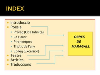 Bibliografia joan maragall bona | PPTX