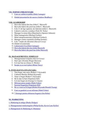 Bibliografie carti-interesante-dezvoltare | PDF