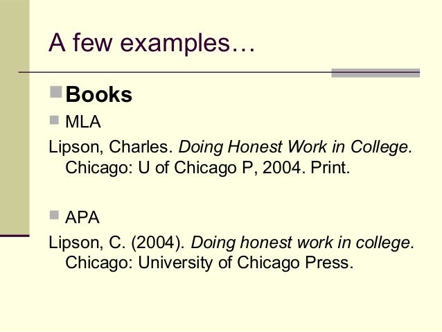 Introduction to Bibliographic Citation