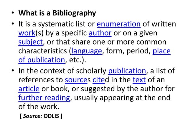 Bibliographic control : Basics | PPT