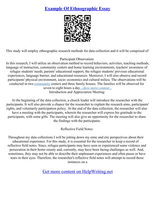 Bibliographic Essay Example | PDF