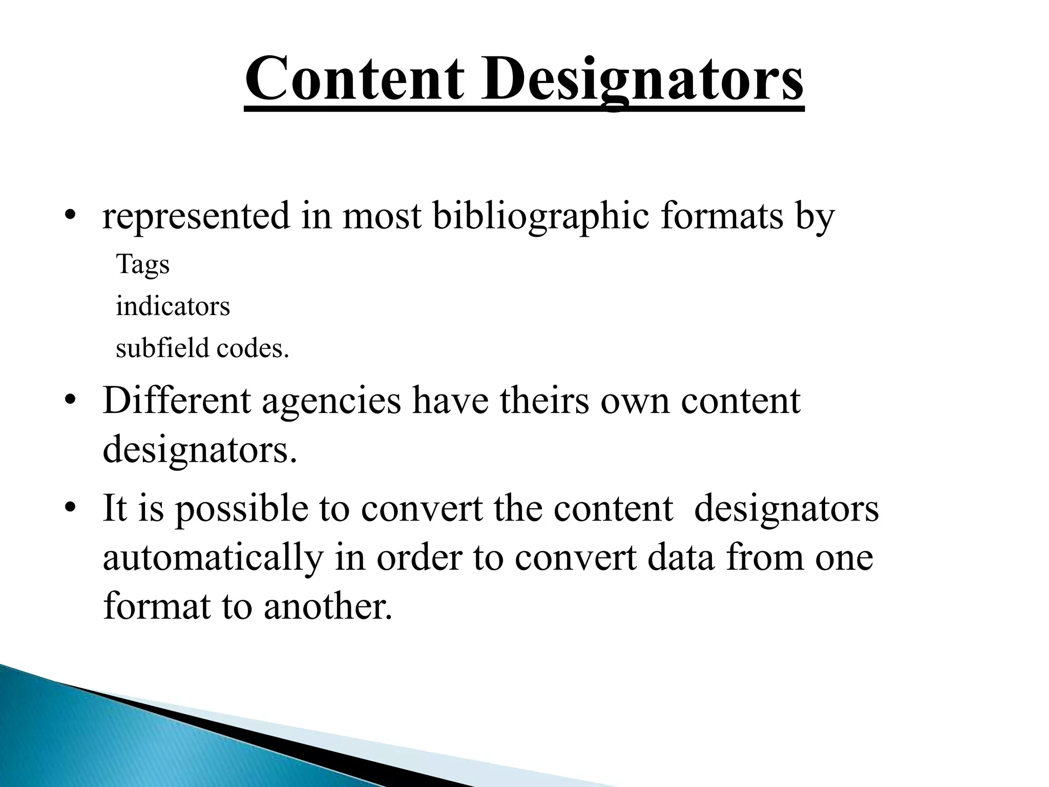 Bibliographic format ISO 2709 | PPTX