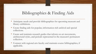 Bibliographic instruction | PPTX | Museums & Galleries | Attractions