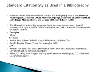 Bibliography | PPTX