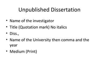 Bibliography | PPT