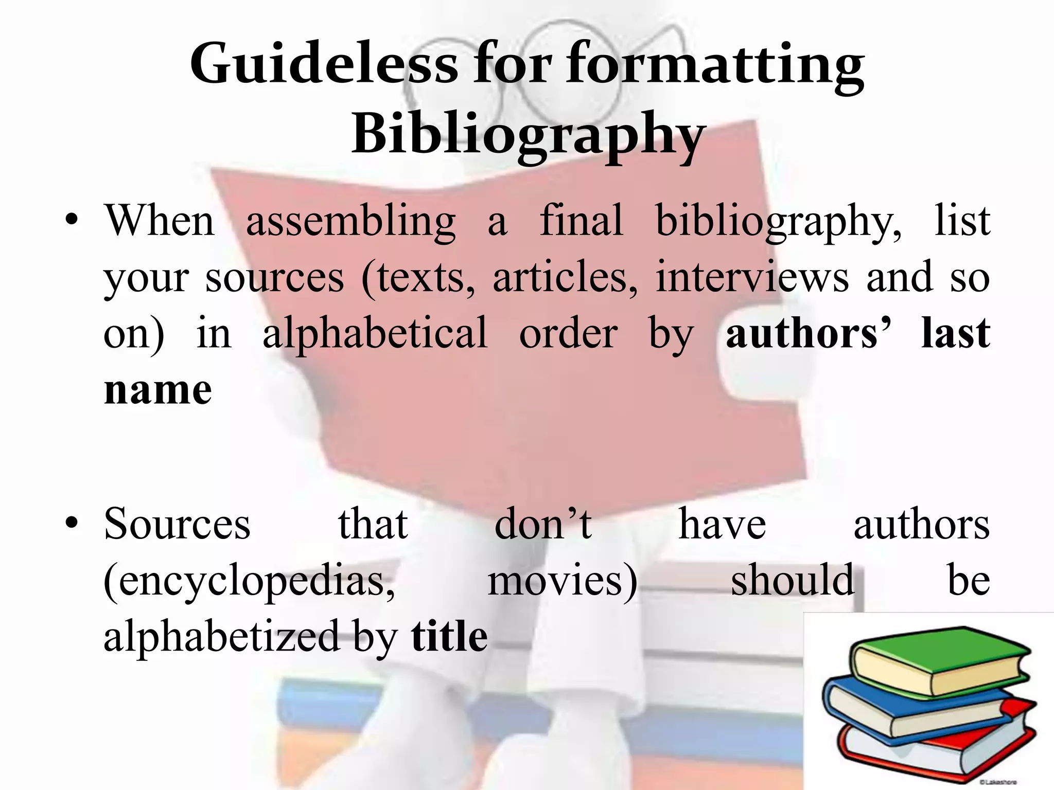 Bibliography | PPTX