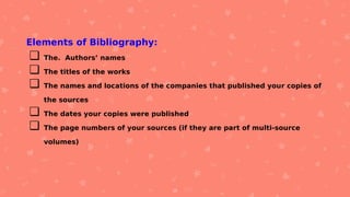 Bibliography | PPT