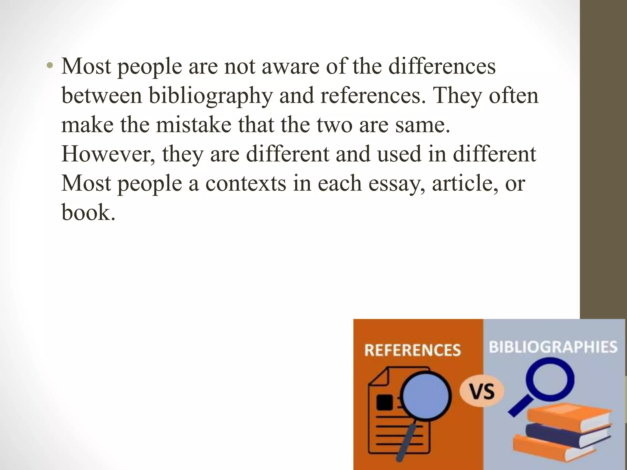 bibliography and references | PPTX
