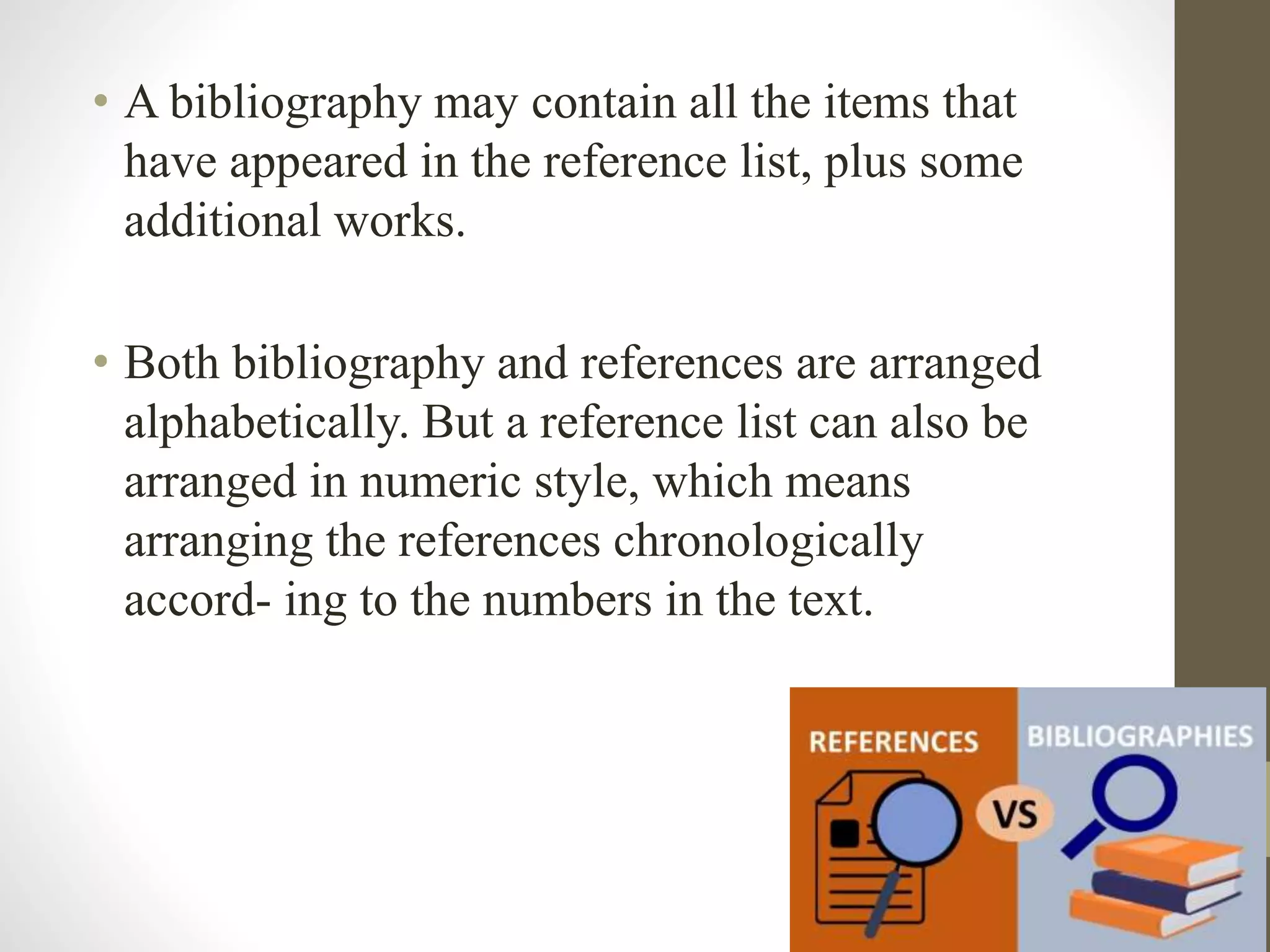 bibliography and references | PPTX