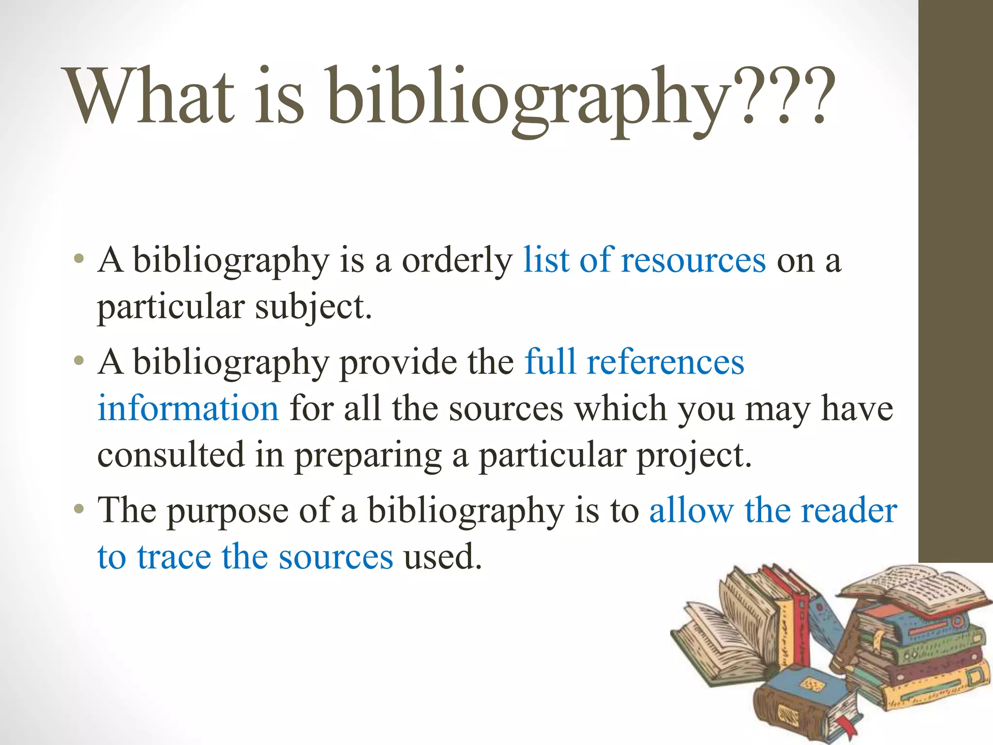 bibliography and references | PPTX
