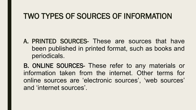 A presentation on Bibliography for Grade 8 students. | PPT