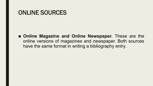 A presentation on Bibliography for Grade 8 students. | PPT