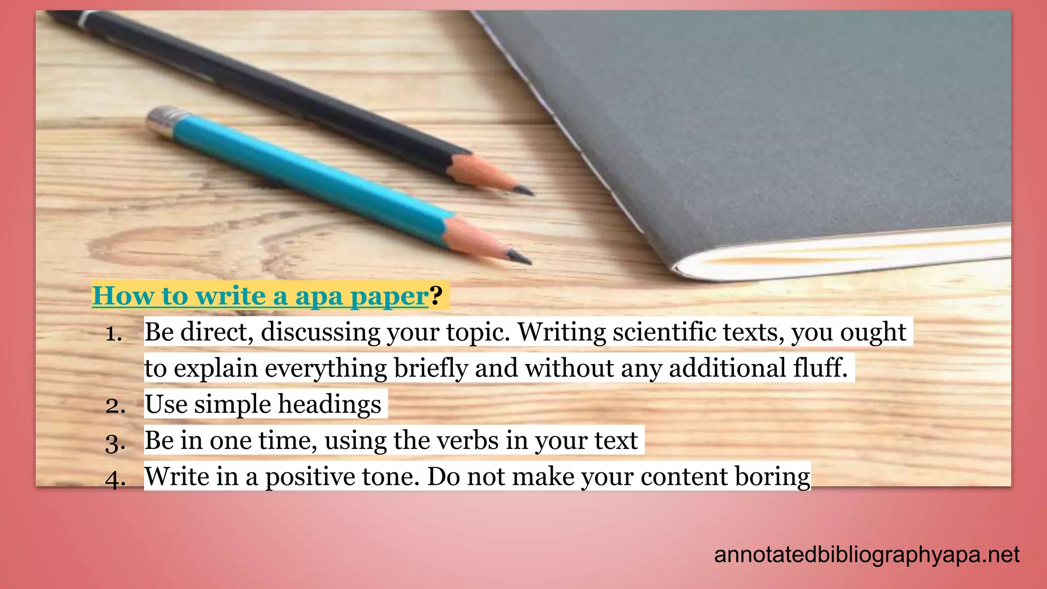 Using Annotated Bibliography APA Generator | PPTX