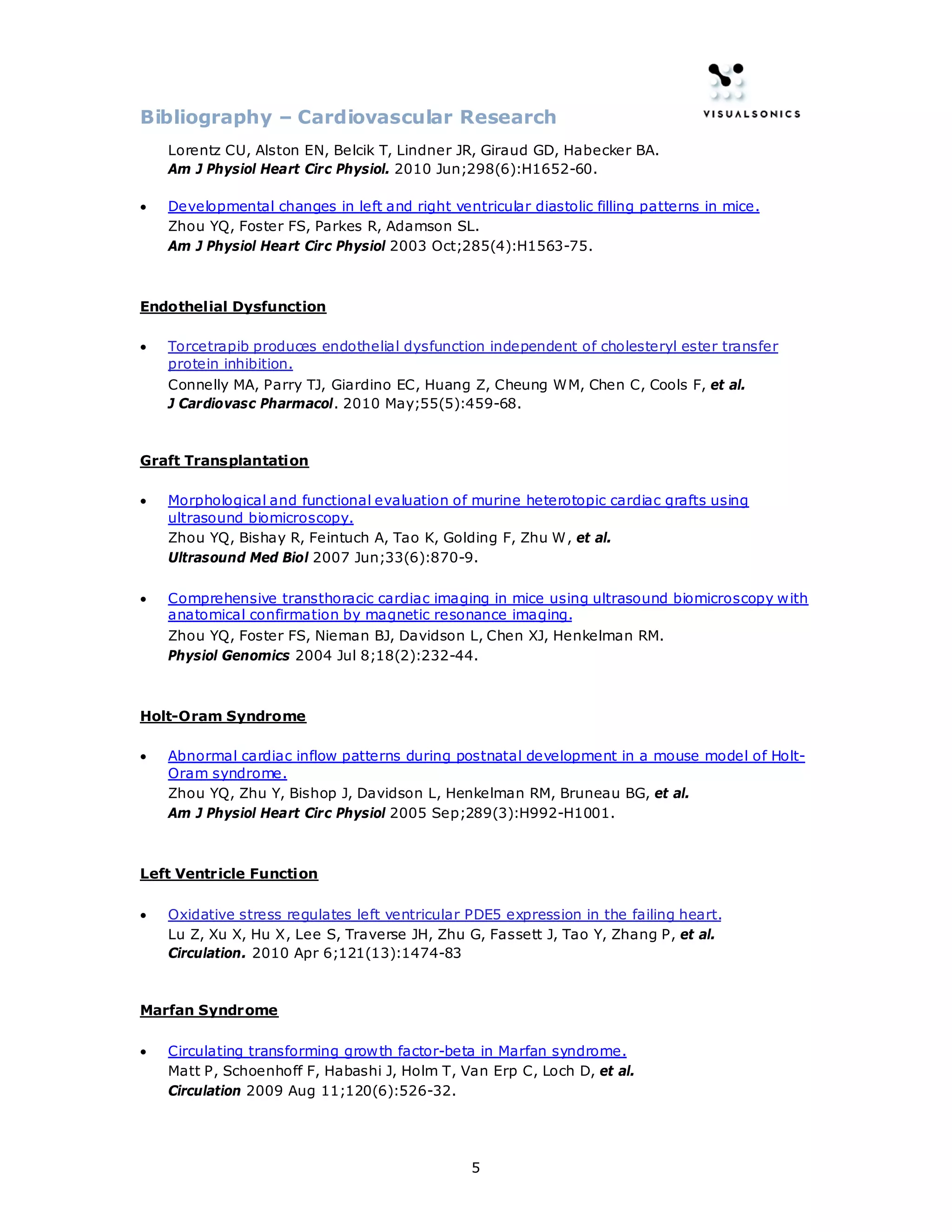 Bibliography: Cardiovascular Research | PDF | Heart and Cardiovascular ...