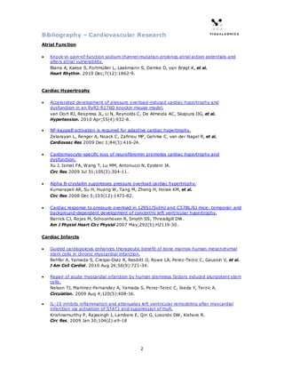 Bibliography: Cardiovascular Research | PDF