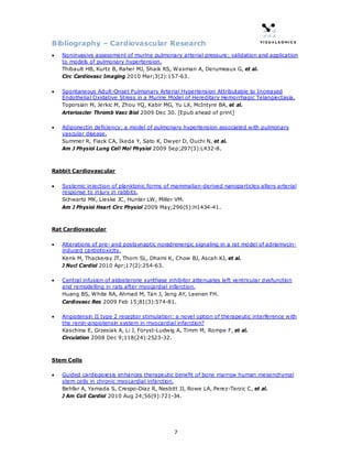 Bibliography: Cardiovascular Research | PDF
