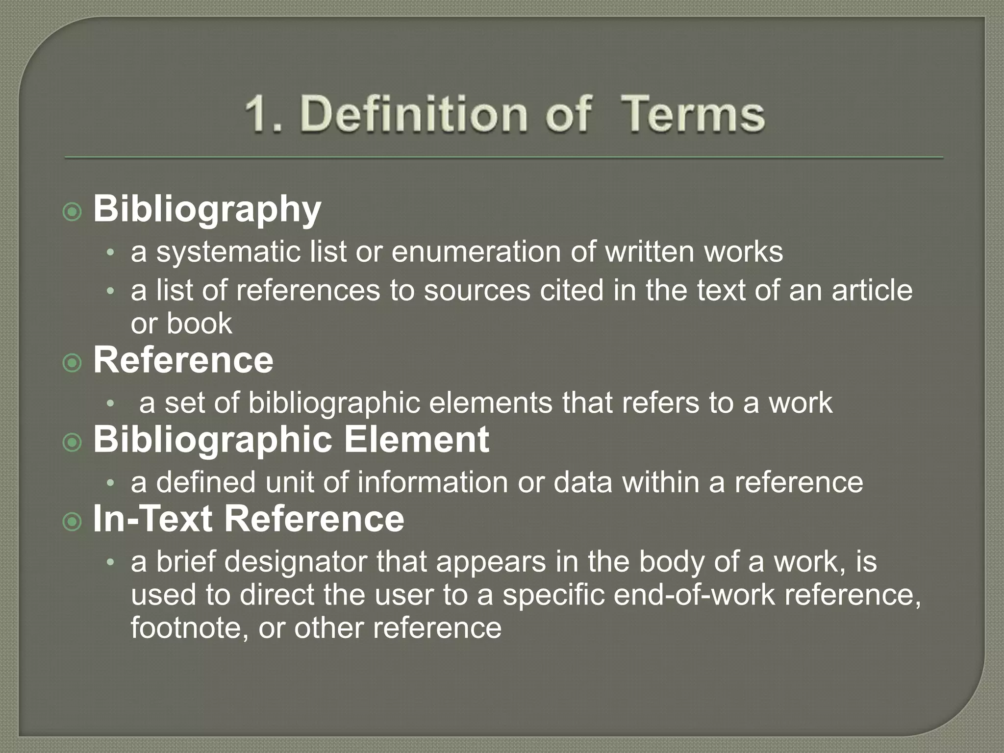 Different Bibliographic Form Standards | PPTX