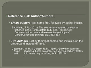 Different Bibliographic Form Standards | PPT