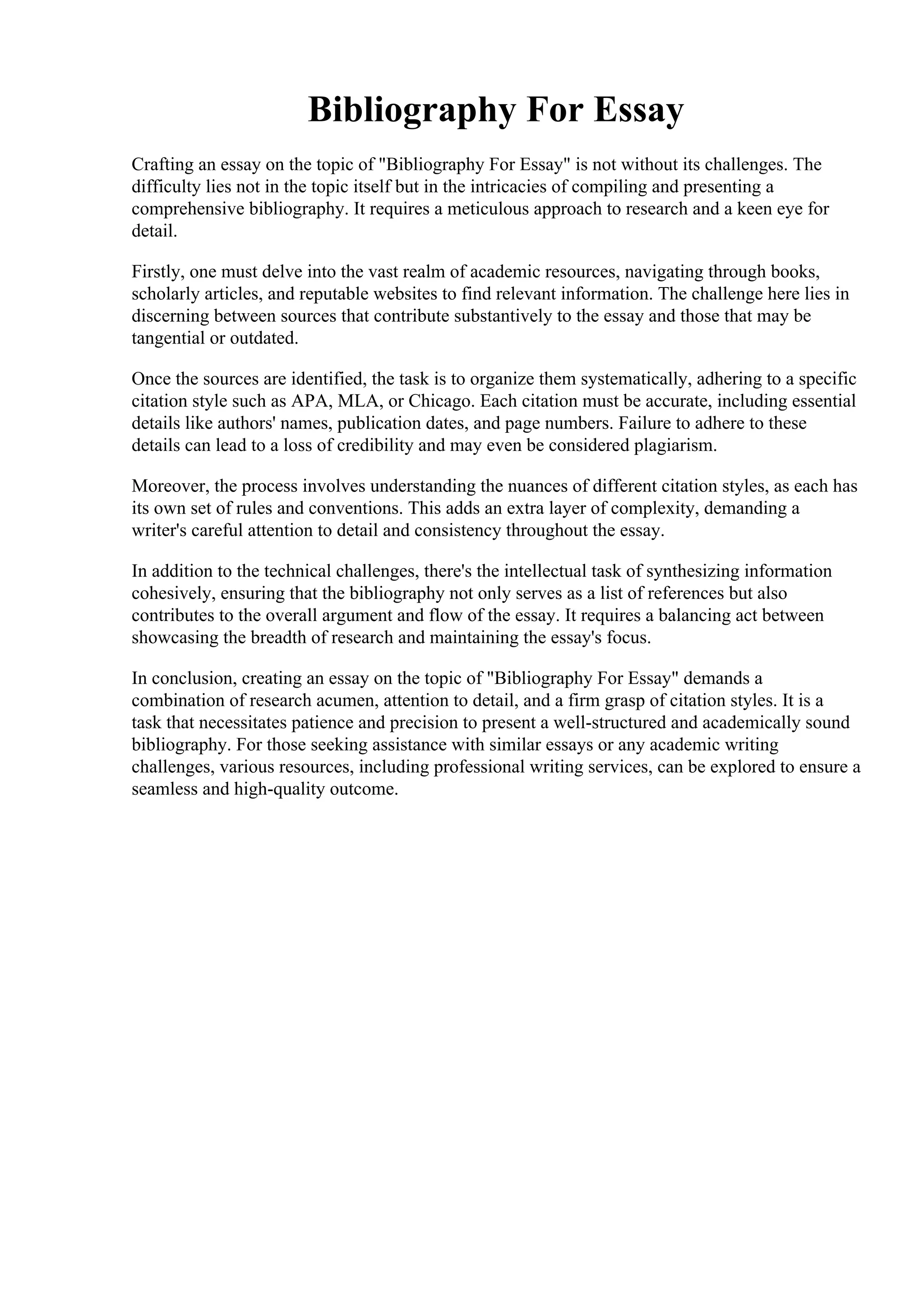 Bibliography For Essay.pdf