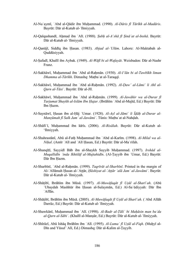 Bibliography for islamic jurisprudence | PDF | Islam | Religion ...