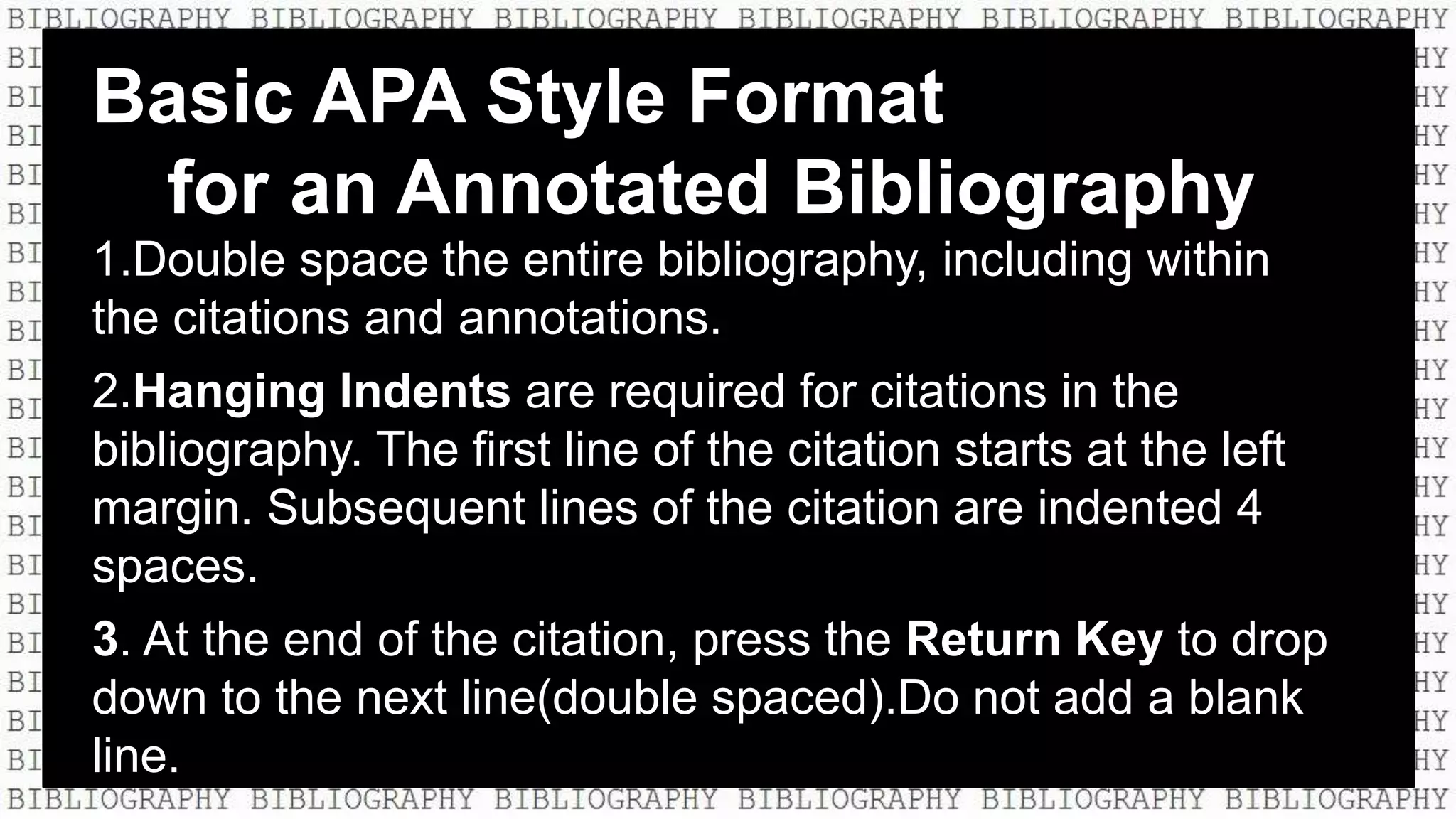 Bibliography presentation.ppt