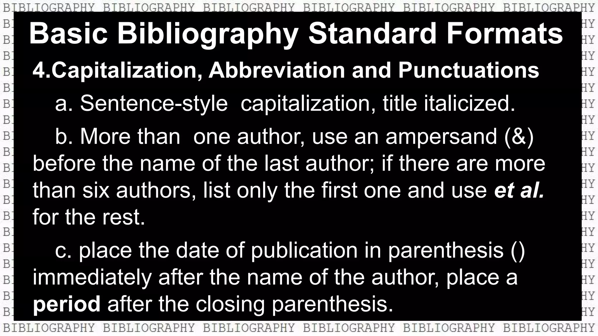 Bibliography presentation.ppt