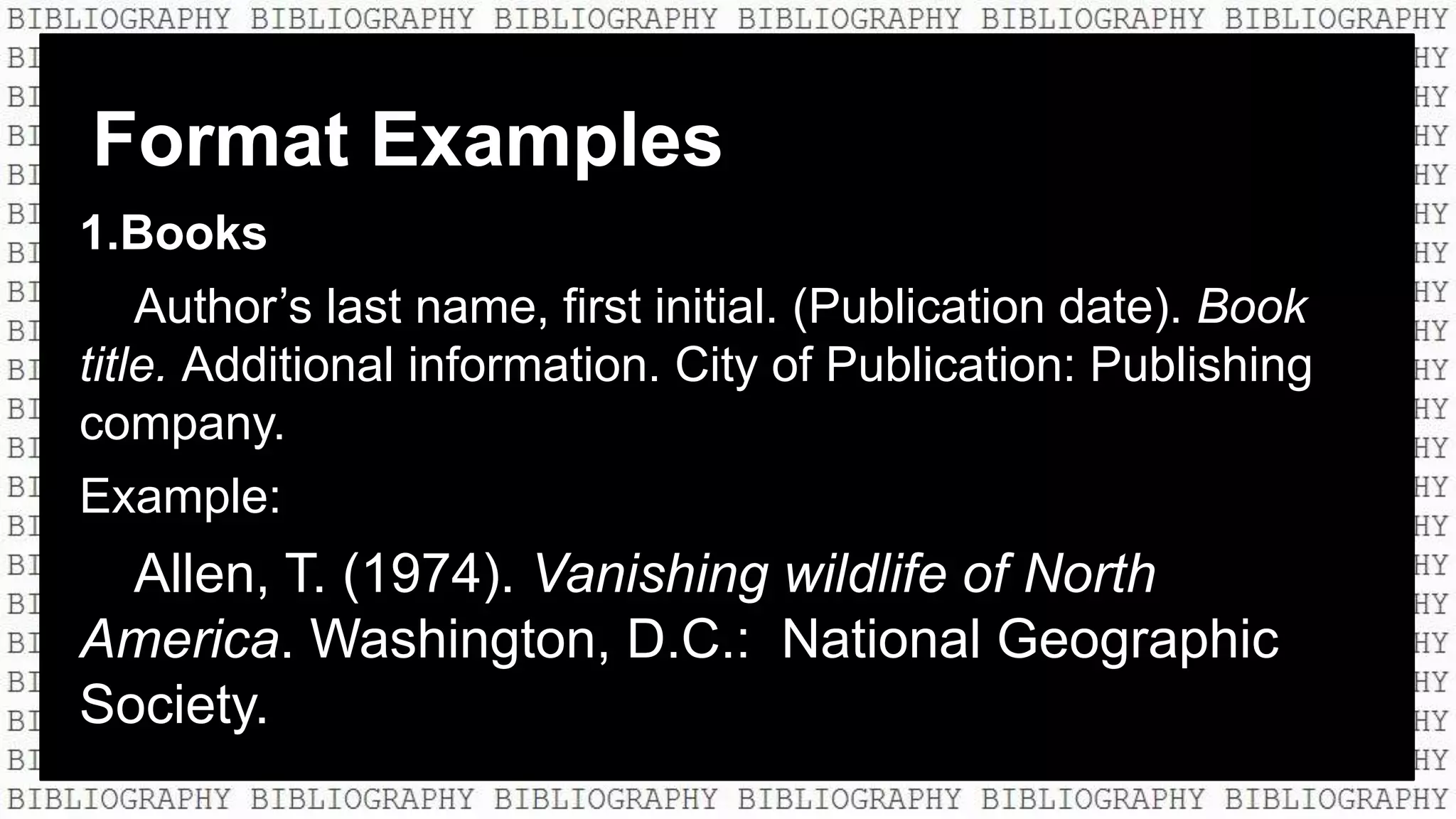 Bibliography presentation.ppt