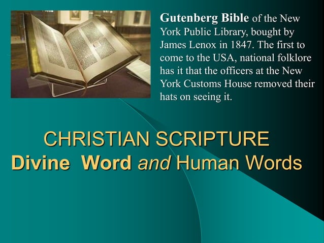 Bibliology | PPTX | Christianity | Religion & Spirituality