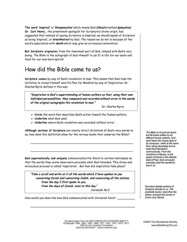 Bibliology cwk | PDF