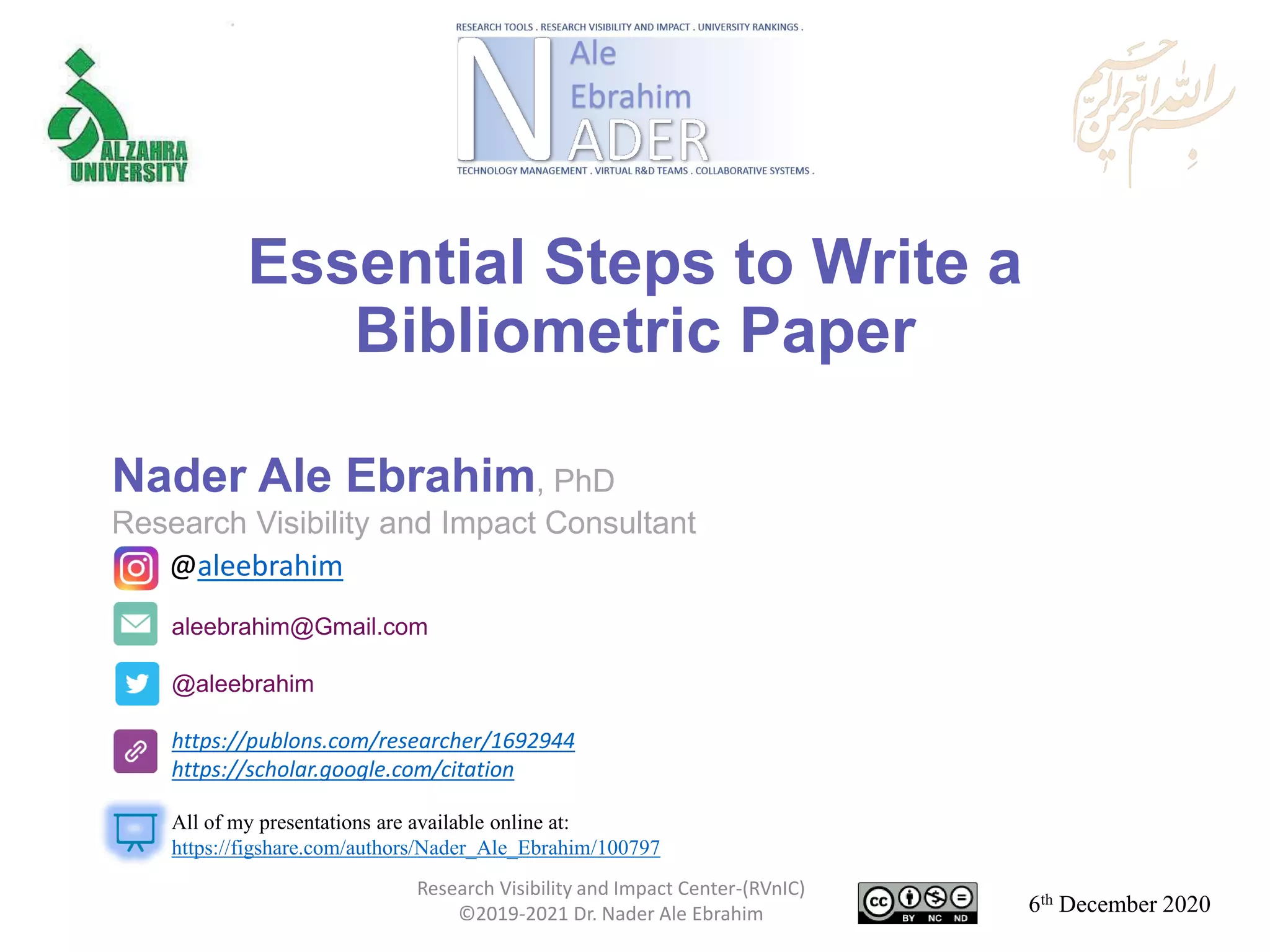 Essential Steps to Write a Bibliometric Paper | PDF